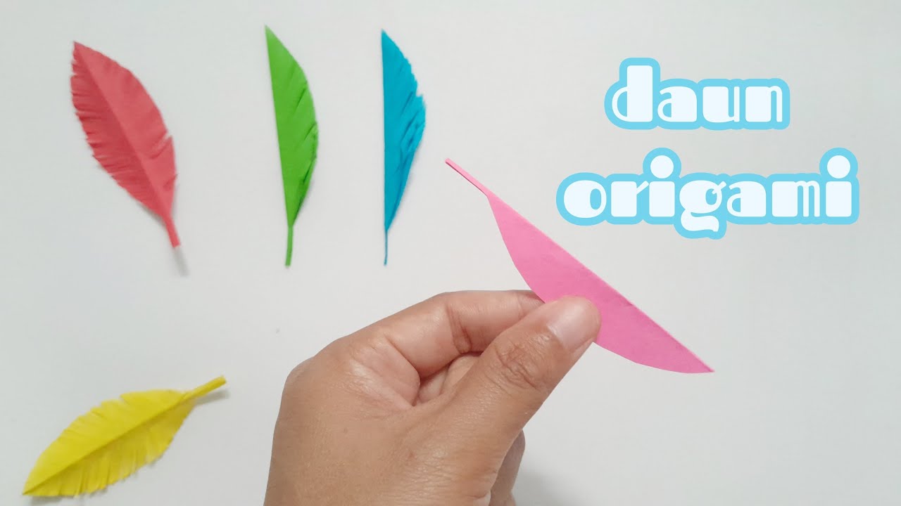 Kreasi Membuat Daun dari Kertas Origami - Craft Ideas - Tutorials - How ...