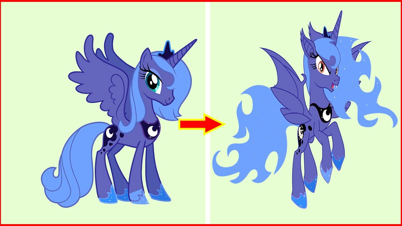 Princess Luna as Bat pony MLP - YouTube