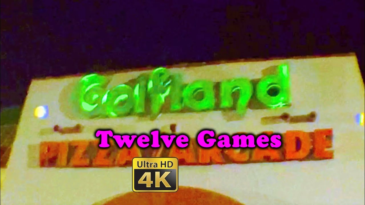 Golfland Twelve Arcade Games Complete Playthrough Low Light Ultra HD 4K ...