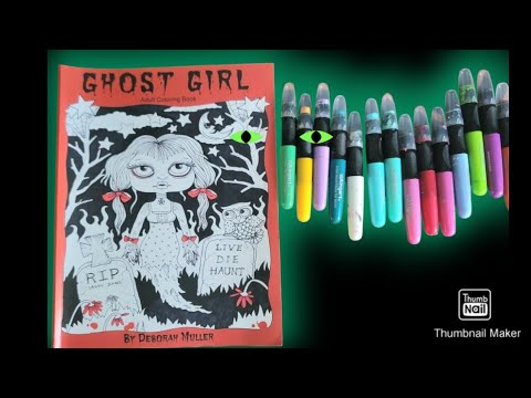 Coloring Chat In Ghost Girl Deborah Muller Book - YouTube