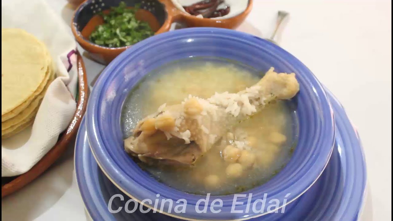 ¡Prepara hoy! ¡Caldo De Pollo De Rancho Con Arroz y Garbanzos! ¡Muy ...