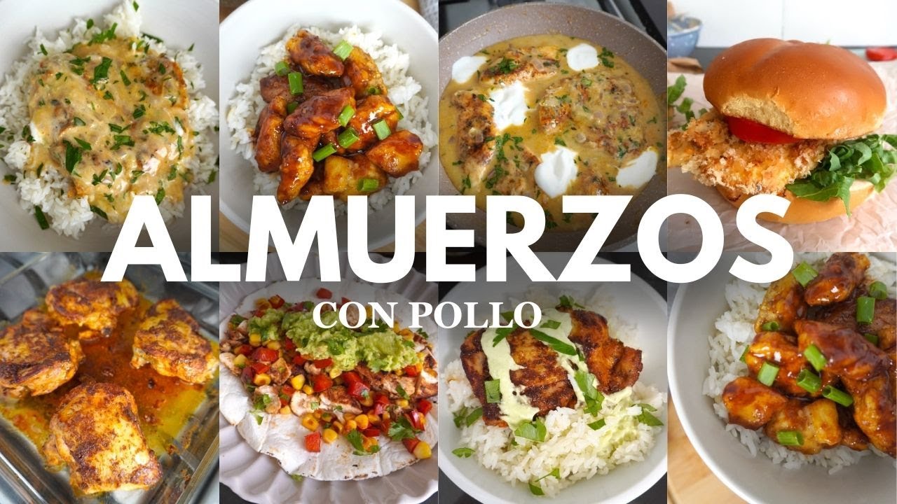 5 Almuerzos con Pollo Fáciles y Deliciosos | Recetas Rápidas y ...