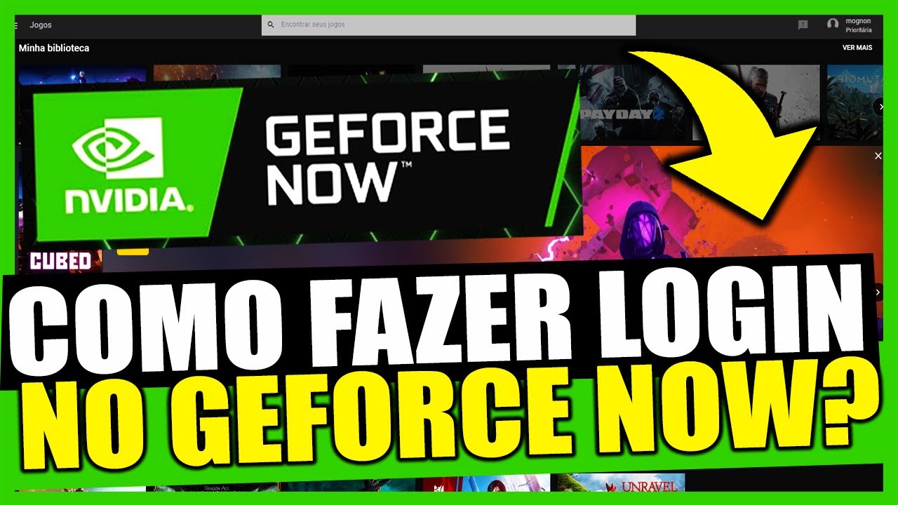 COMO FAZER LOGIN NO GEFORCE NOW SEM ERROS! PASSO Á PASSOM COMPLETO ...