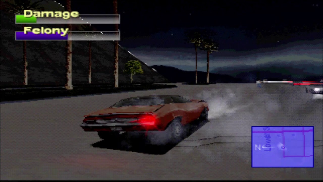 Driver 2 Take A Ride Vegas Night PS1 PSX - YouTube