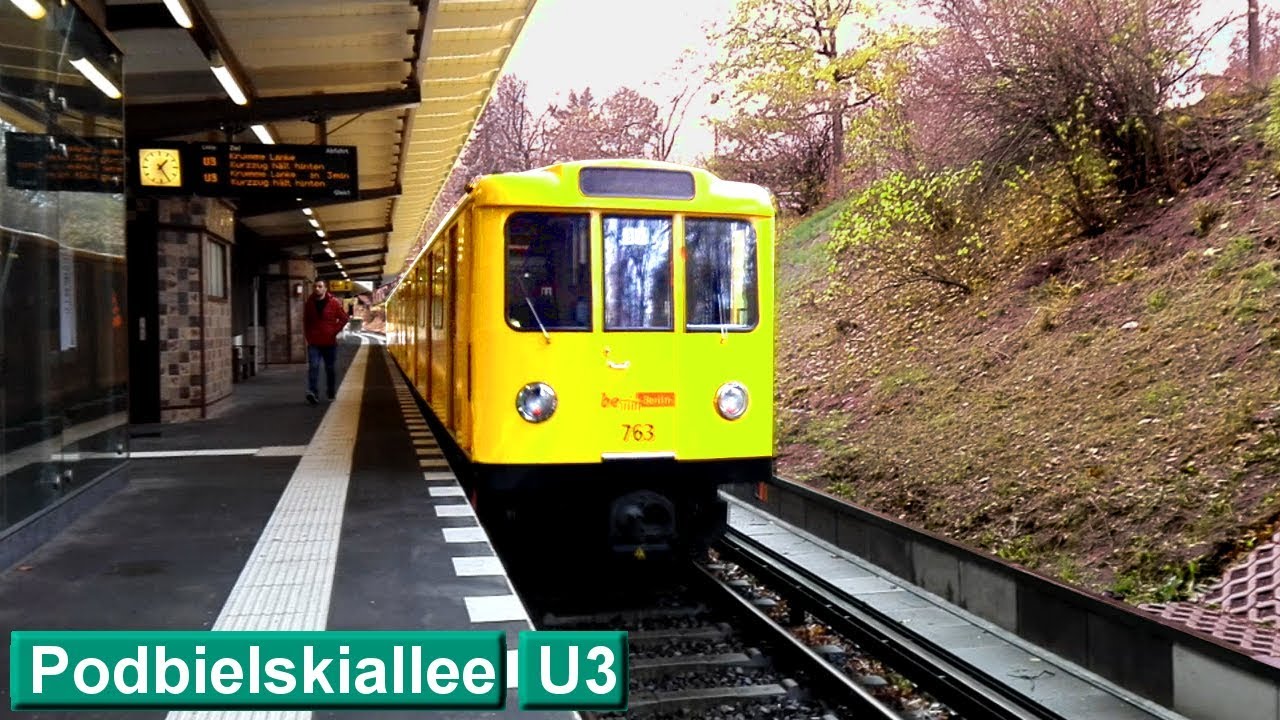 Podbielskiallee U3 : U-Bahn Berlin ( BVG A3L71 - A3L92 ) - YouTube
