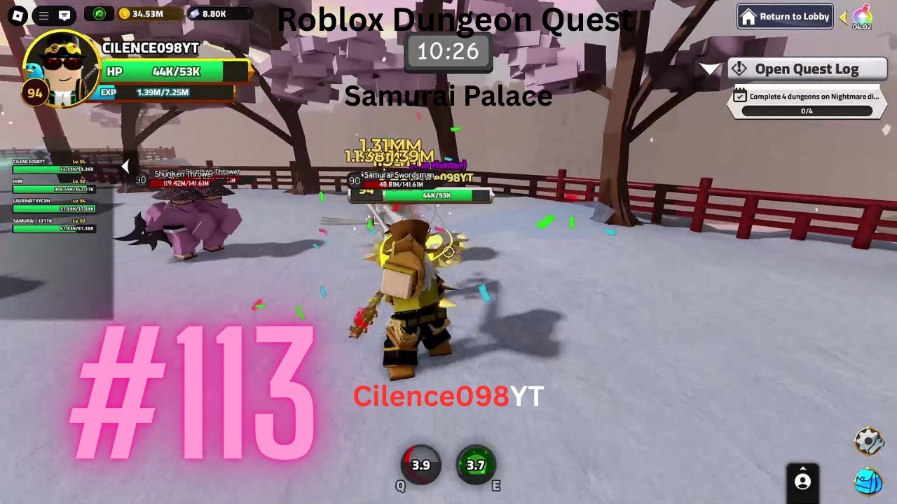 Epic Samurai Palace Adventure! | Roblox Dungeon Quest! - YouTube