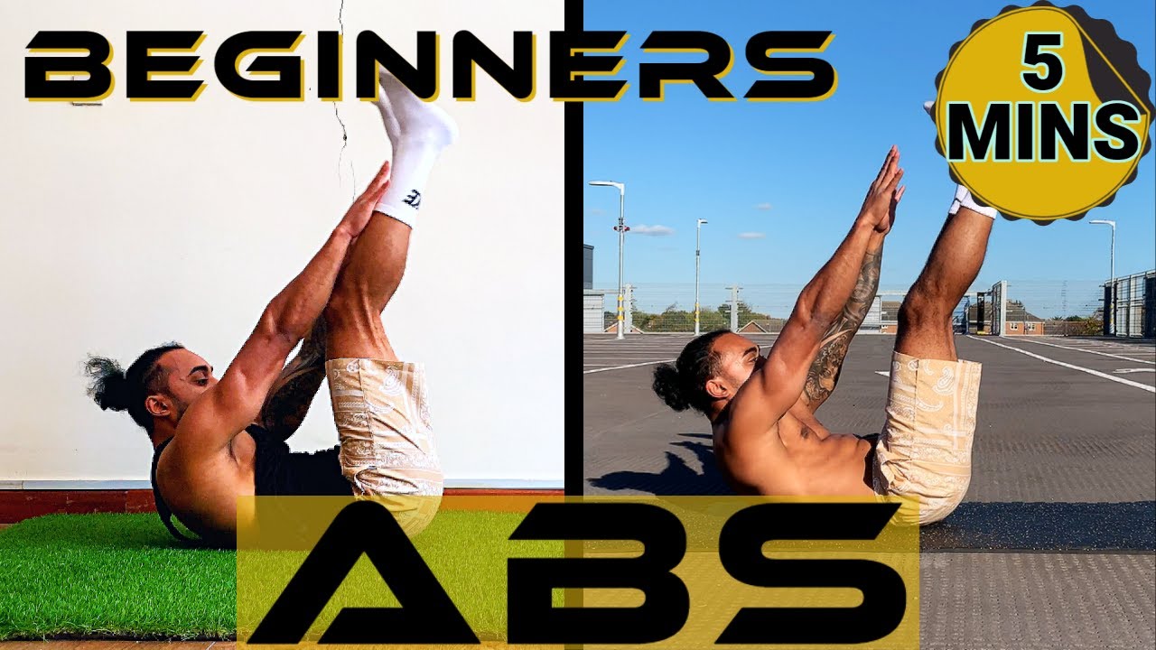 BEGINNERS TOTAL AB WORKOUT FOR 6 PACK - QUICK 5 MINS - YouTube