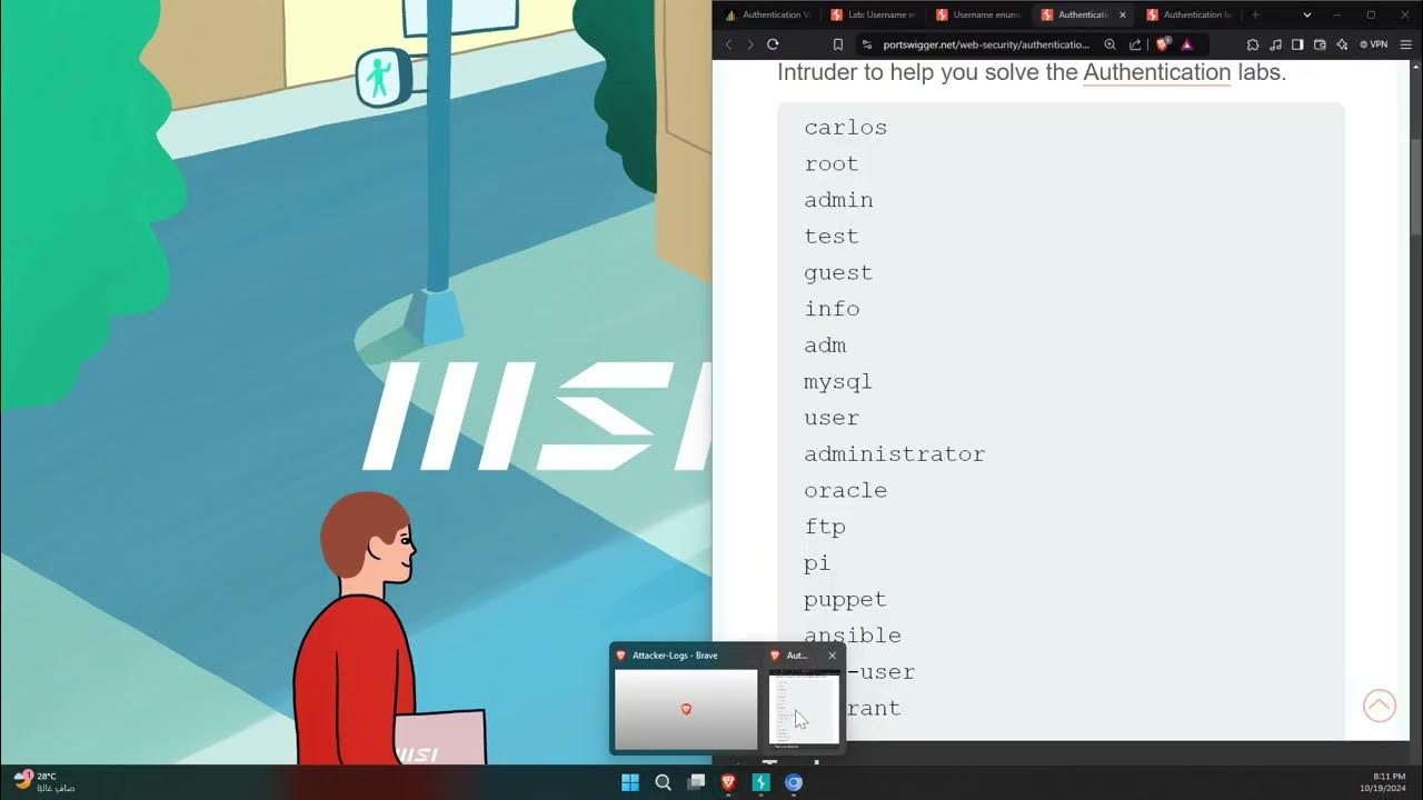 Lab: Username enumeration via different responses - YouTube