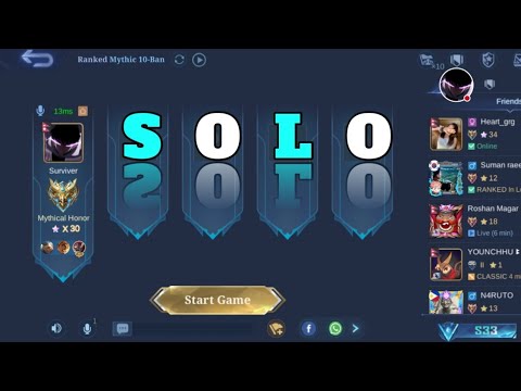 [ MID NIGHT LIVE ] MLBB SOLO RANK PUSH #mlbb - YouTube