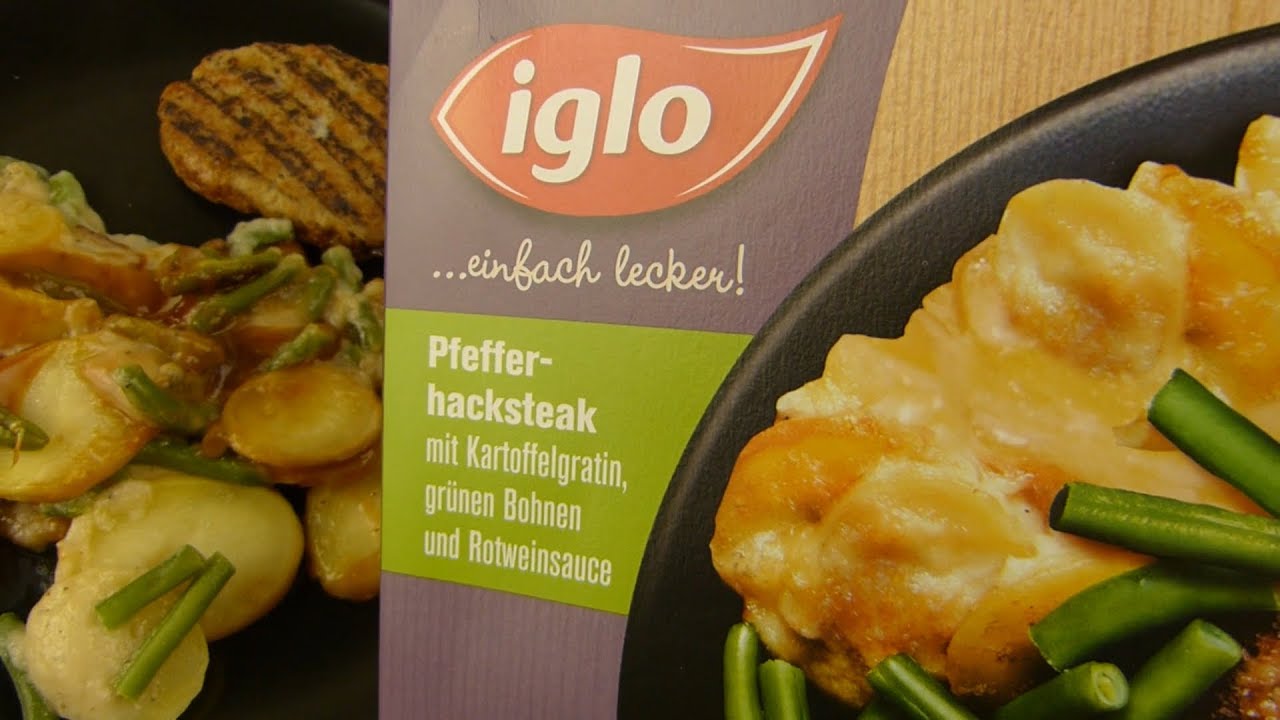 iglo - Salisbury Steak / Pfefferhacksteak - YouTube
