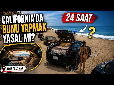 CALIFORNIA'DA 3 KIZ ARABADA KAMP YAPTIK!