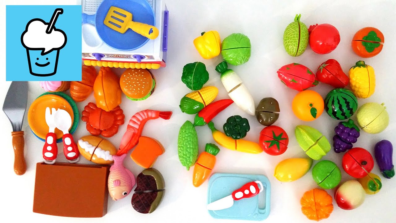 Toy Cutting Fruit Velcro Vegetable Salad Cooking Playset velcro steak ...