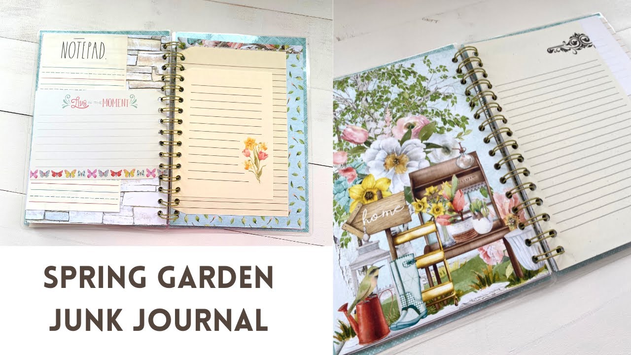 Spring Junk Journal Flip Through - YouTube