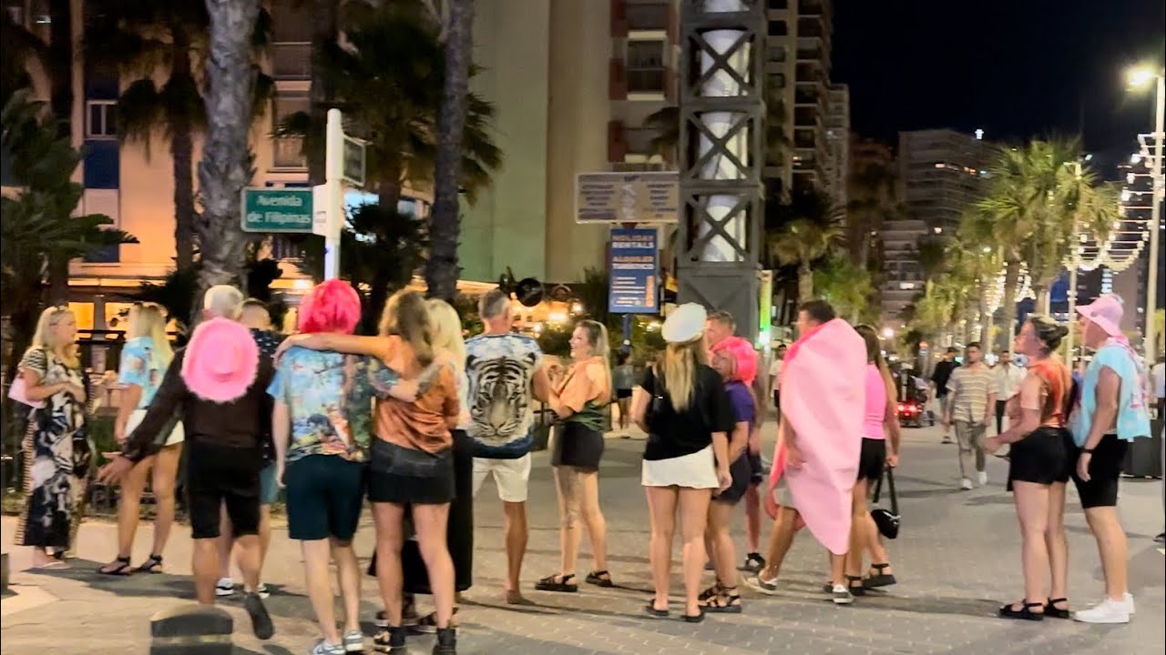 San Juan 24 June 2024 in Night Benidorm | Walking Tour - YouTube