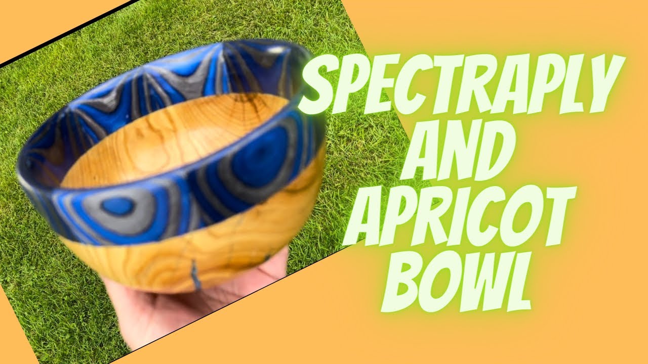 Blue Spectraply Bowl with Some Epoxy - YouTube
