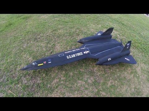 Homemade Jet SR-71 Blackbird rc foam plane - YouTube