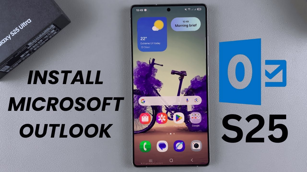 How To Install Microsoft Outlook On Samsung Galaxy S25/S25 Ultra - YouTube
