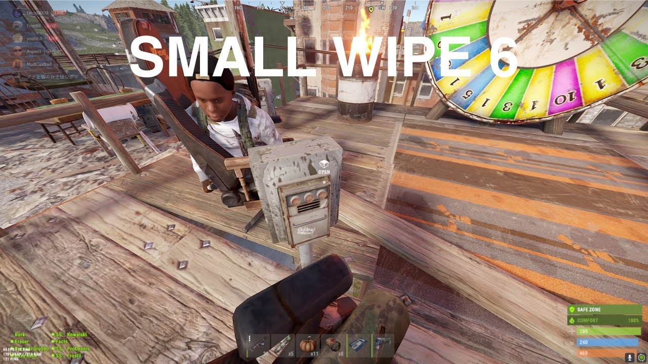 most normal rust one grid experince l rust wipe 6 - YouTube