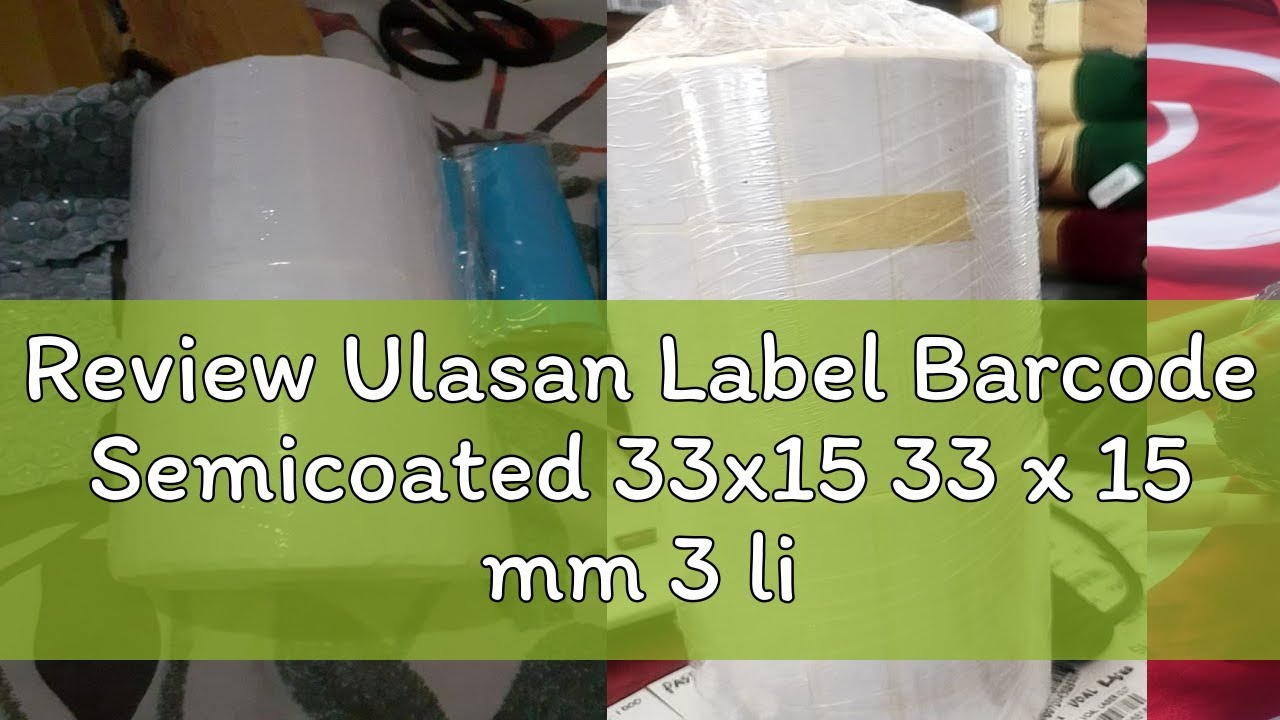 Review Ulasan Label Barcode Semicoated 33x15 33 x 15 mm 3 line core 1 ...