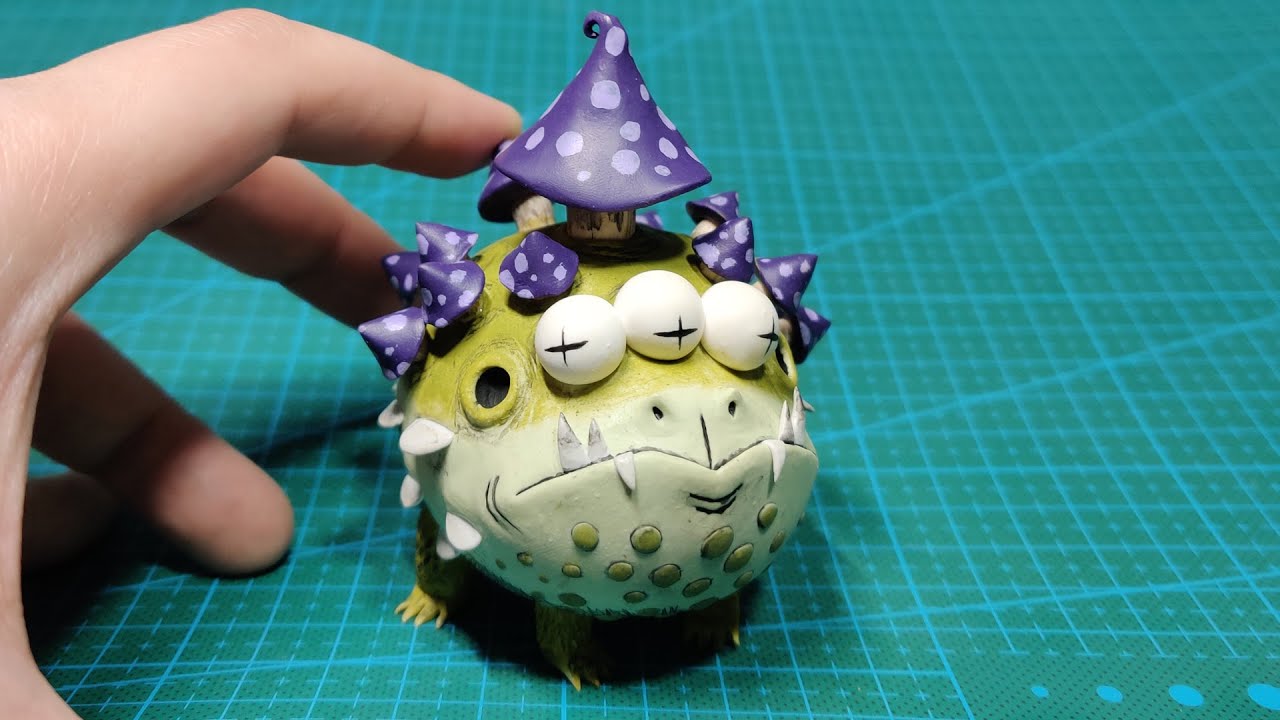 Sculpting Don't Starve Toadstool - Polymer Clay (Fimo) Tutorial - YouTube