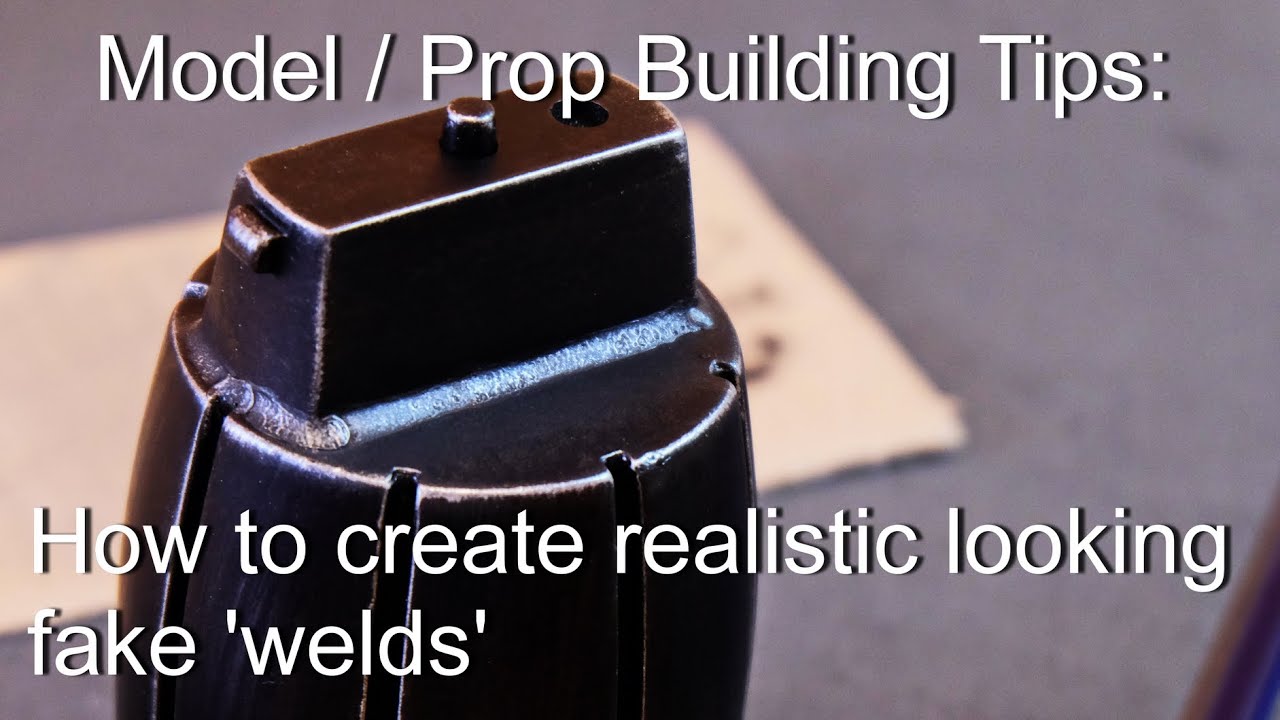Create realistic looking welds for props and cosplay - YouTube