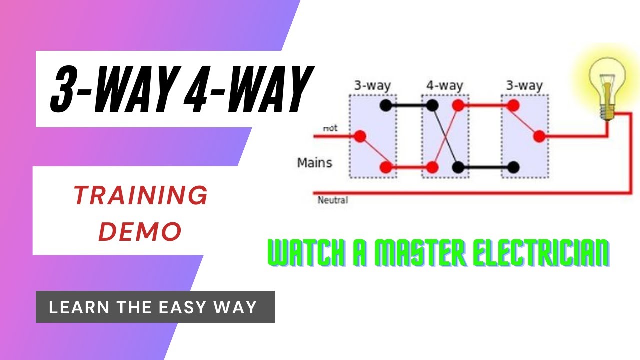 3 way switch wiring demonstrated by a master electrician. - YouTube