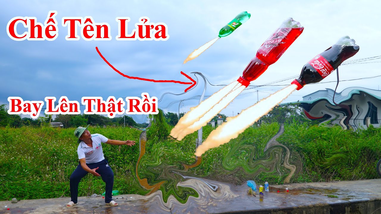 Cách Chế Tên Lửa Từ Chai Nước Cực Hay / Phóng Tên Lửa Bay Lên Trời Cao ...