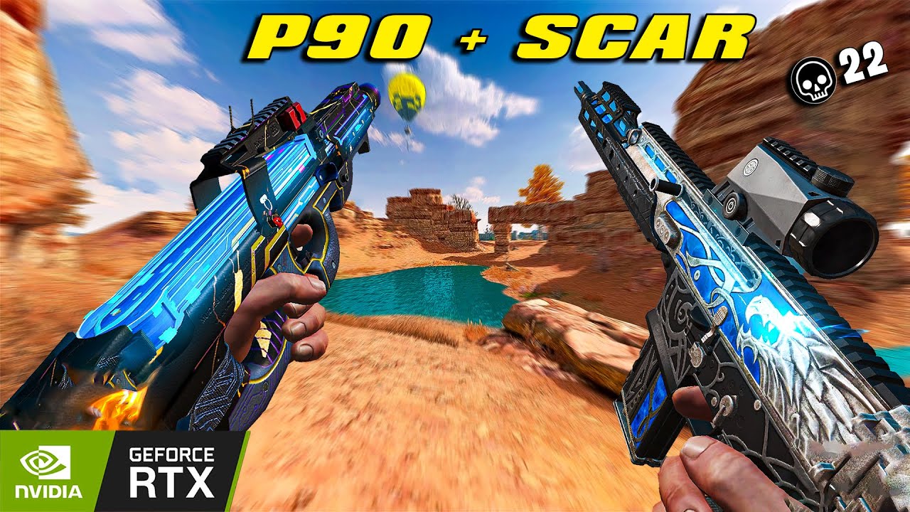 Scar Frostbite + P90 22 kill random squad blood strike max graphic ...