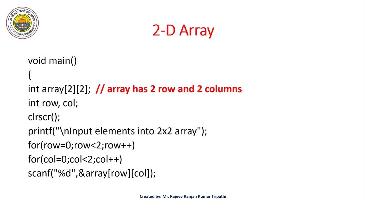 Const and Array in C - YouTube