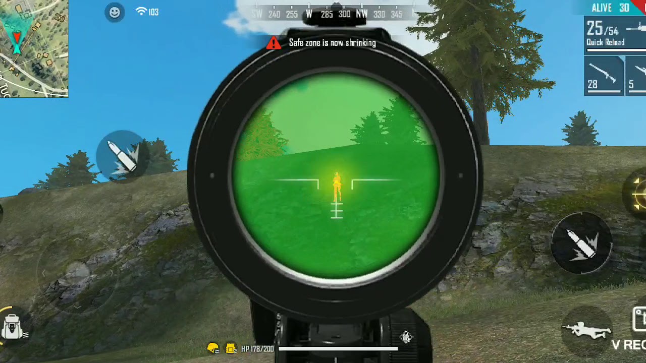 Free Fire Insane scope shoots 22 kill - YouTube