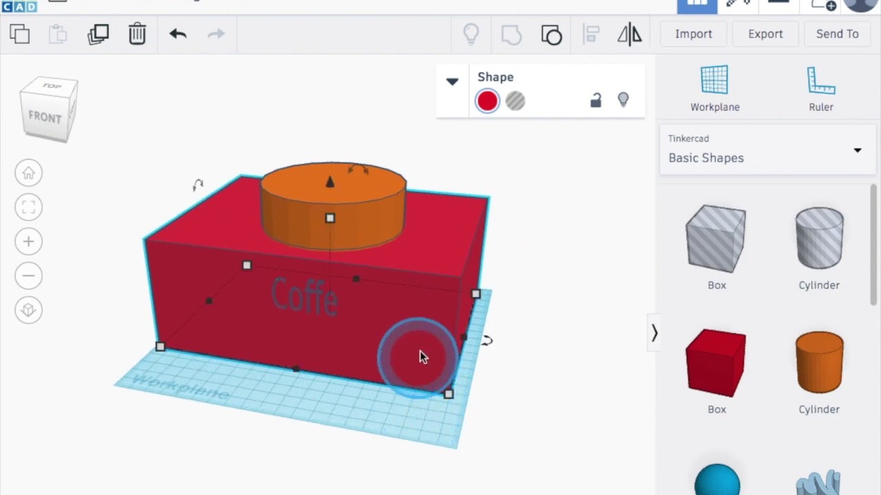 TinkerCad How to make a Coffee Mug - YouTube