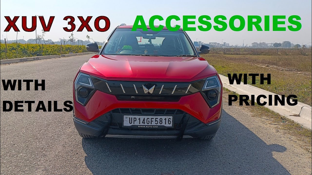Mahindra XUV 3XO Car Accessories | With Showroom Pricing | Full Detail ...