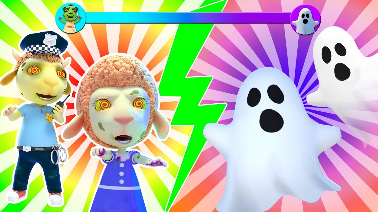 Zombies Team VS Ghosts Team | Cartoon for Kids | Dolly and Friends ...