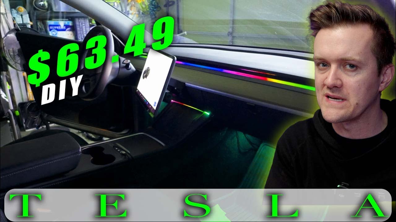 Tesla DIY Ambient Light Upgrade For Under $100 - YouTube