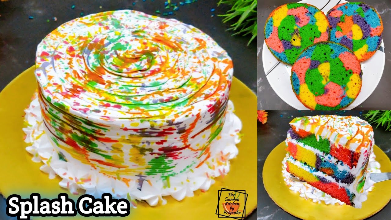 Holi Special Color Splash Cake | Splash Cake | Holi Cake | The Sunday ...