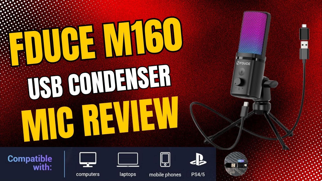 (PODCAST MIC) FDUCE M160 USB CONDENSER MIC REVIEW | Mobile and PC ...