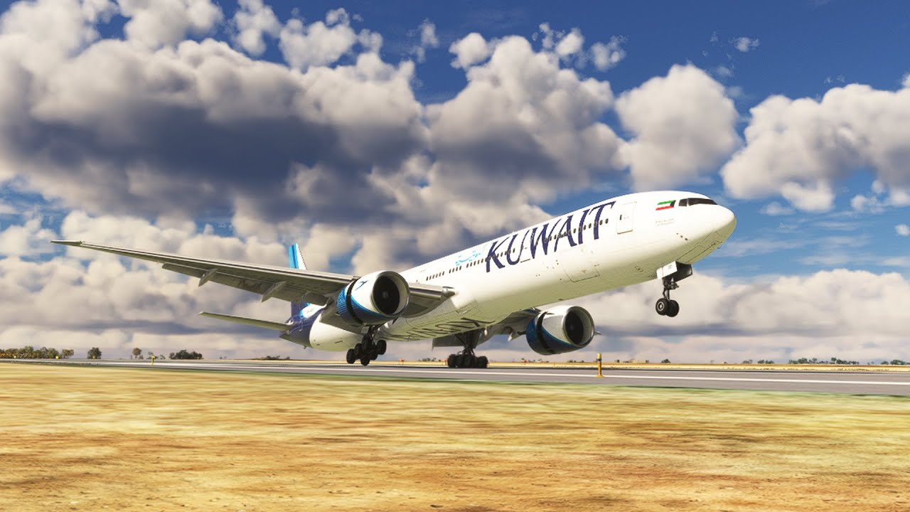 Dangerous landing Kuwait Airways at Hawarden Airport - MFS2020 - YouTube