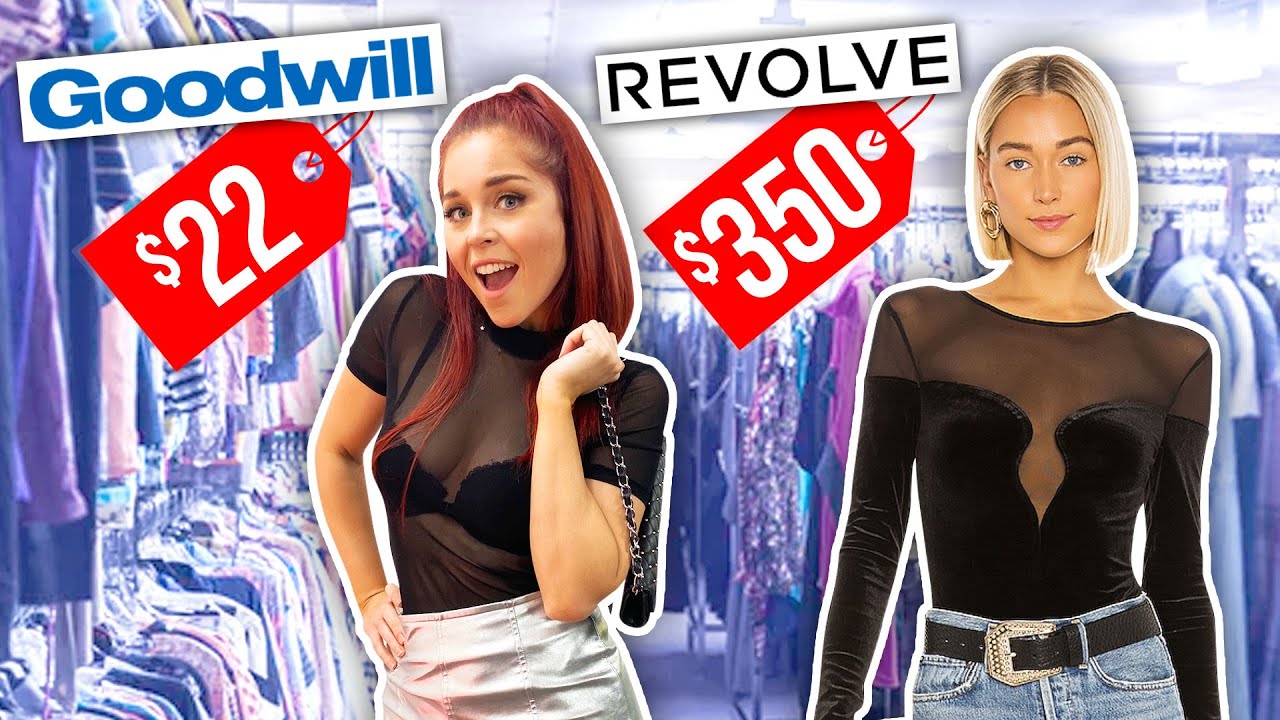 Recreating Expensive Brand Outfits at Goodwill! - YouTube