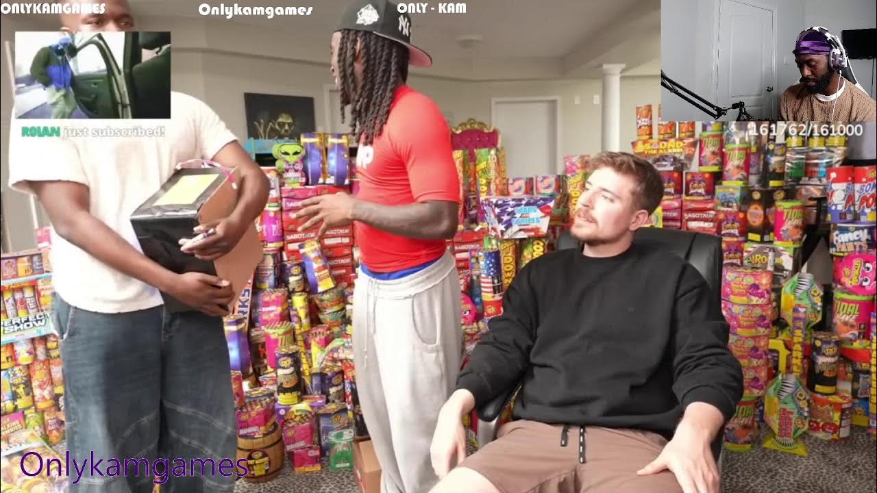 DAVIS BLEW UP KAI CENAT ROOM WITH FIREWORKS - YouTube