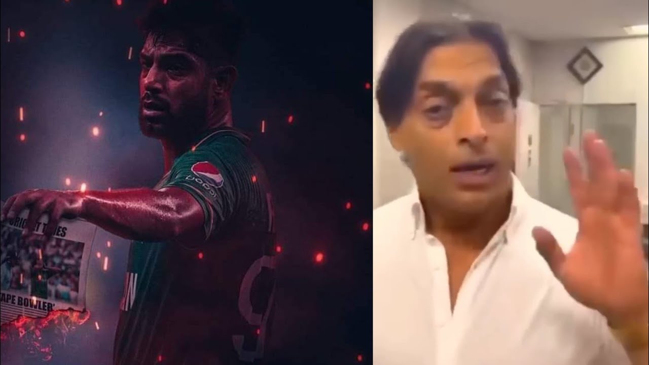 Shoiab Akhter reaction about Harris Rouf in T20 series eng Vs pak - YouTube