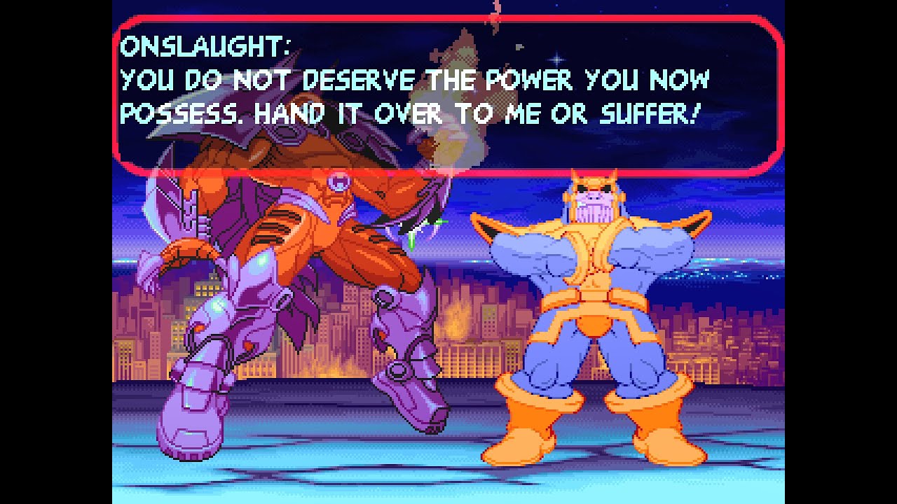 Onslaught vs Thanos - YouTube