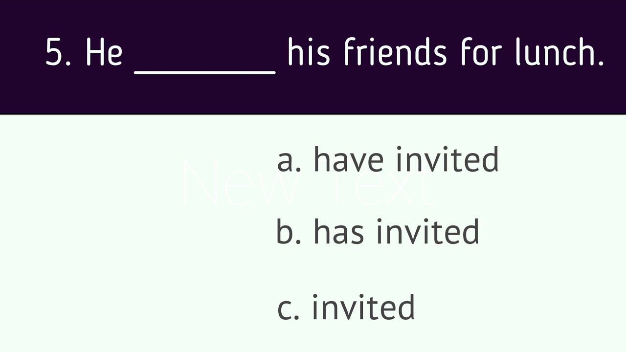 Present perfect tense quiz || present perfect tense test || Ladla ...