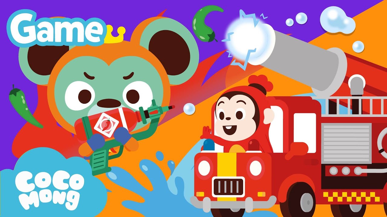 New ⎪[EN] 🚨Let's Go! Fire Truck🔥⎪Play the Cocomong⎪GAME⎪Rhythm⎪For kids ...