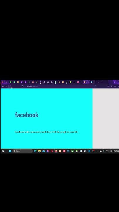 Codeing Lesson 23 Part 03 Facebook Login Page Uppbeat Webprogramming Shorts Short Html5