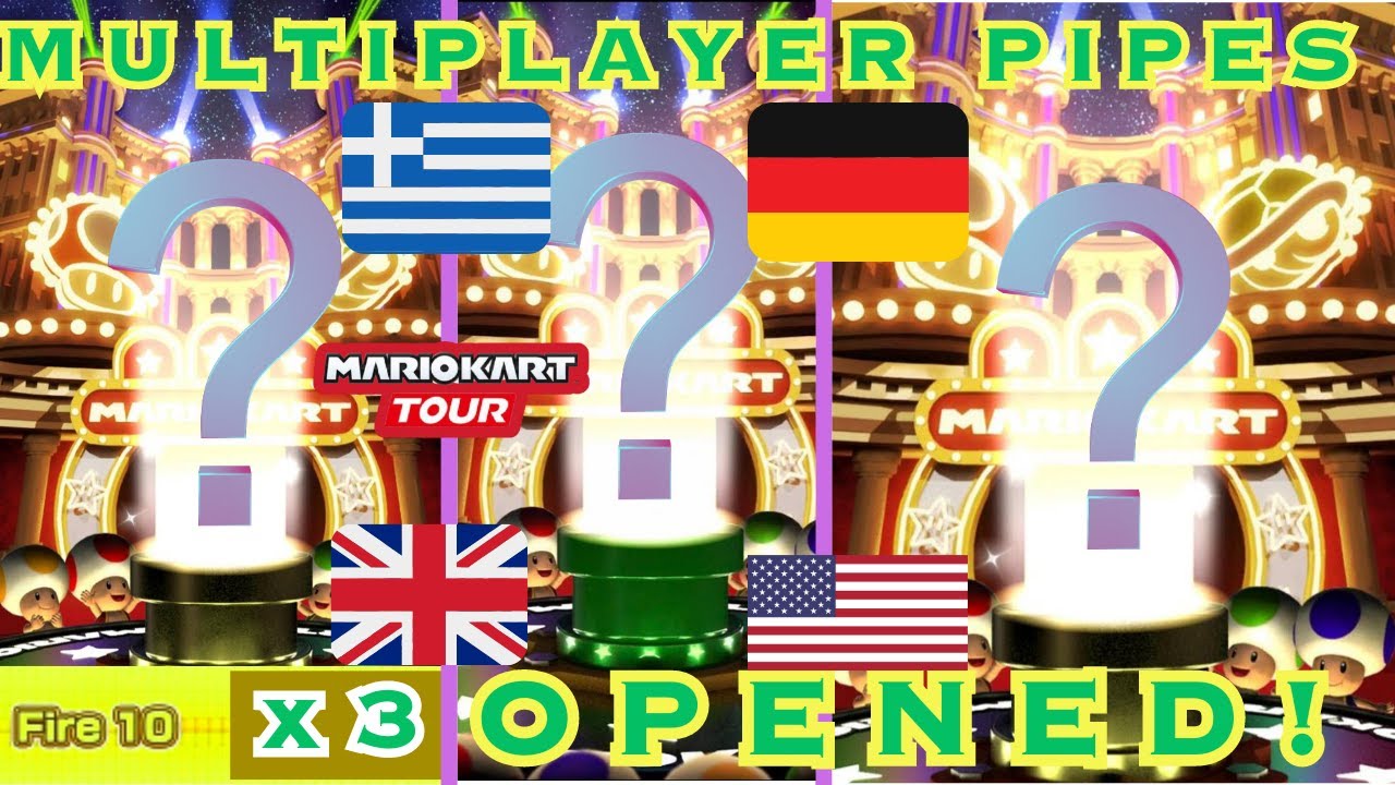 🏛️🌟🎈🎈🎈OPENING ALL 30 MULTIPLAYER PIPES DURING MARIO KART TOUR’S SPRING ...