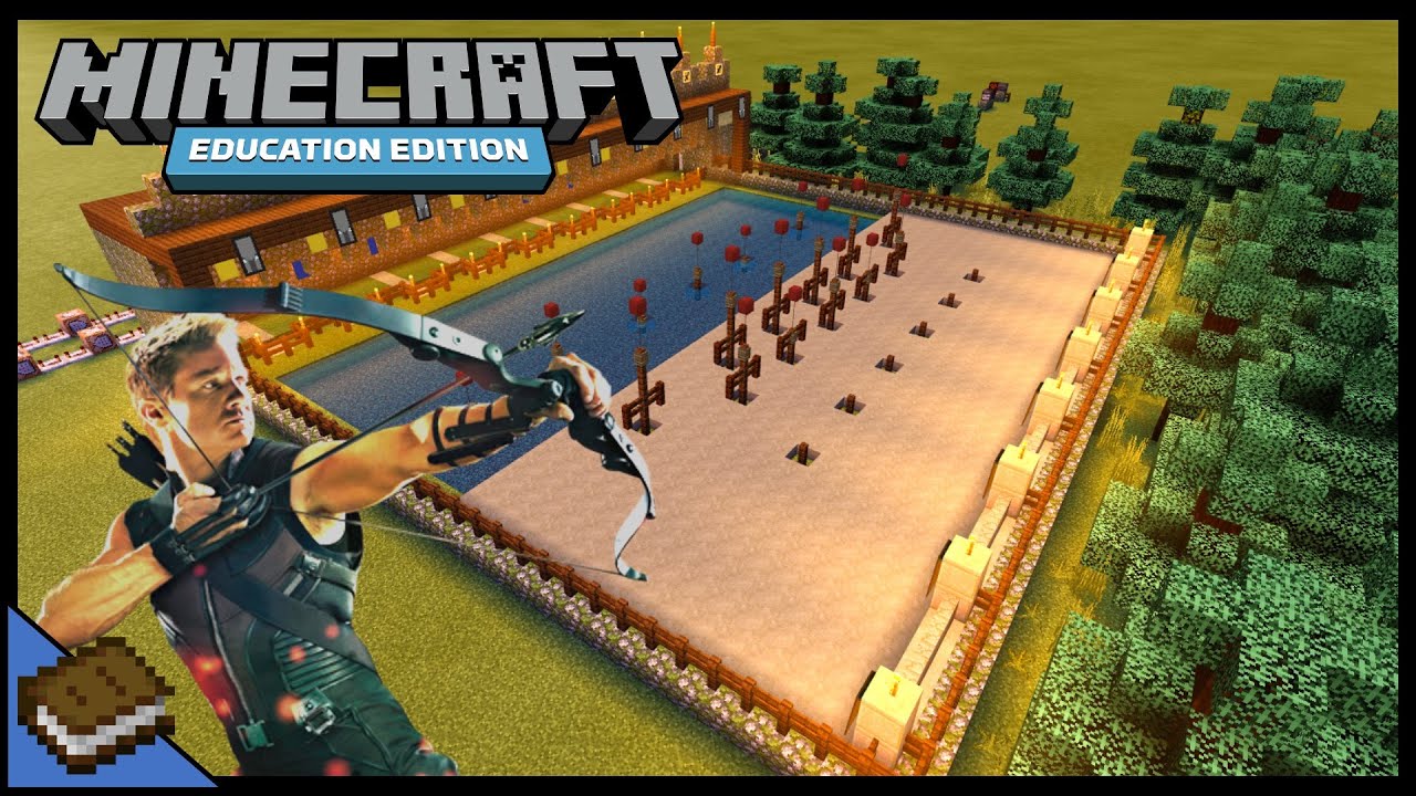 Archery Range Build - MINECRAFT EDUCATION - YouTube
