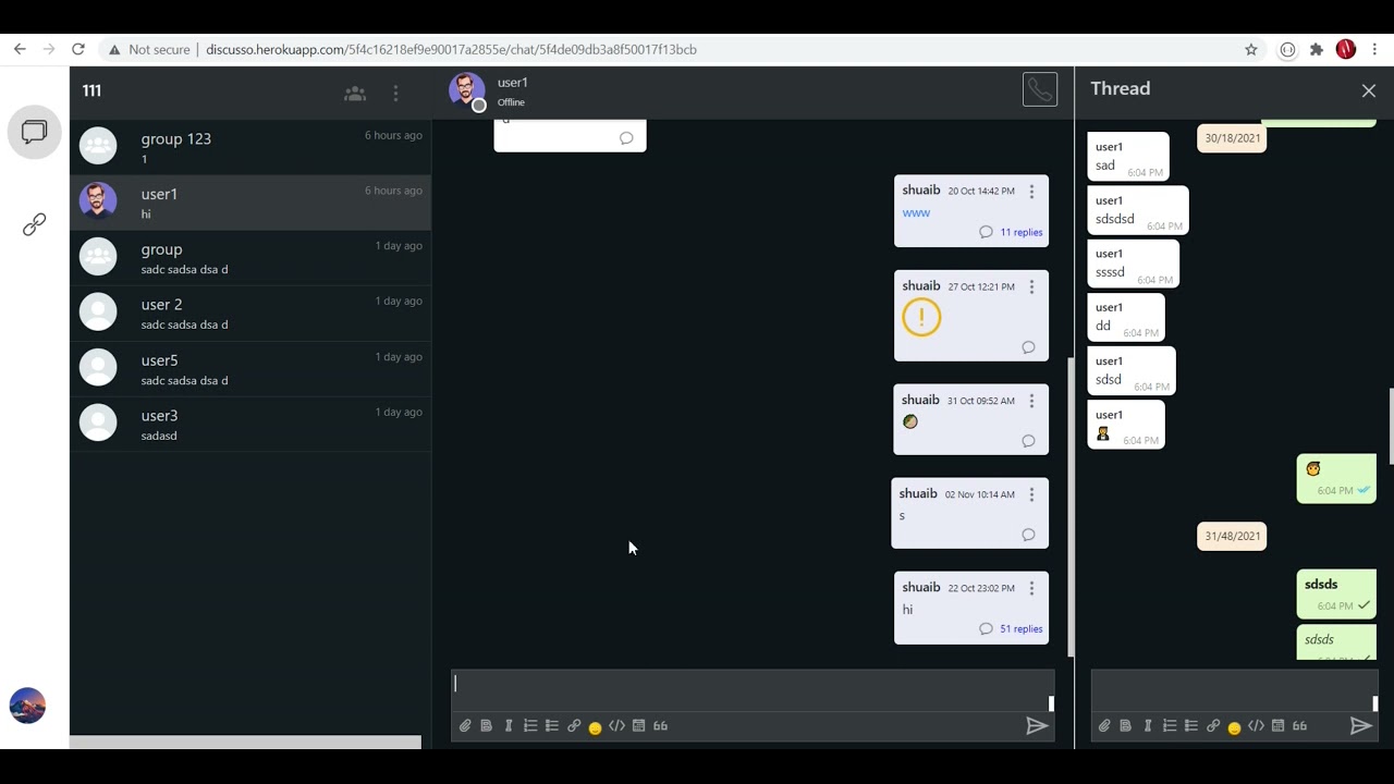 How to implement dark theme in chat app angular - YouTube