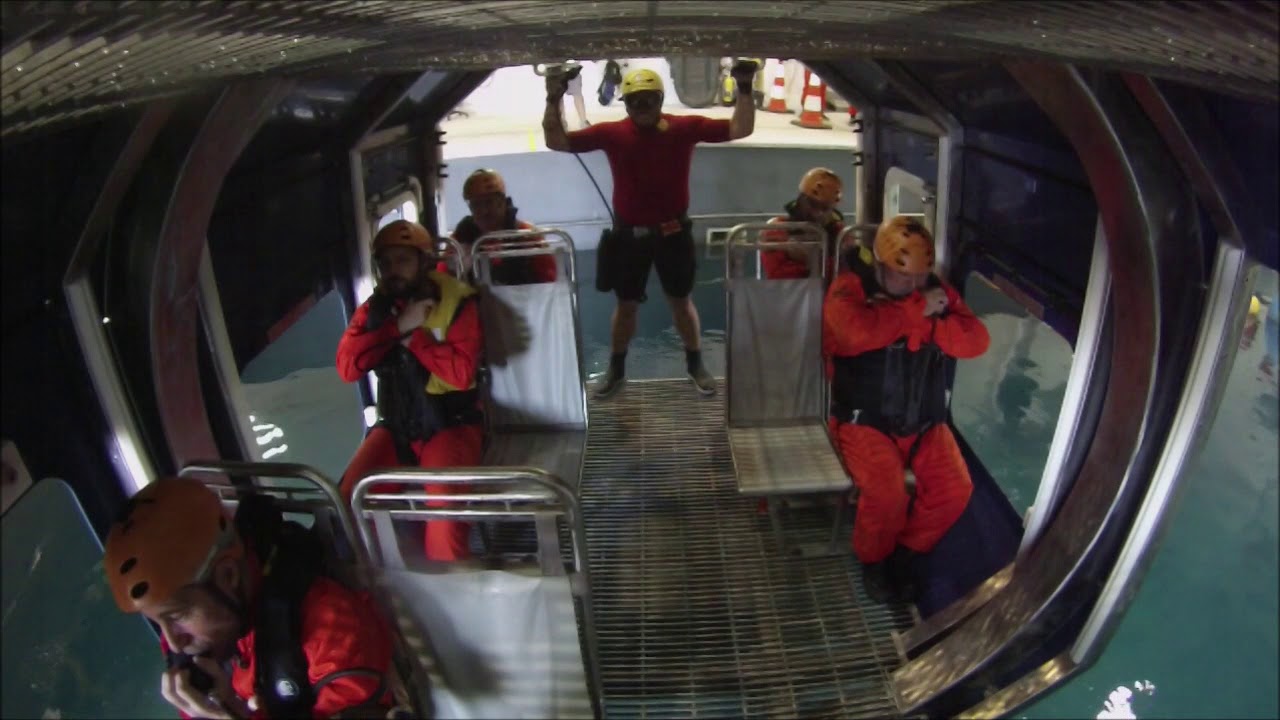 HUET (Helicopter Underwater Escape Training) - YouTube