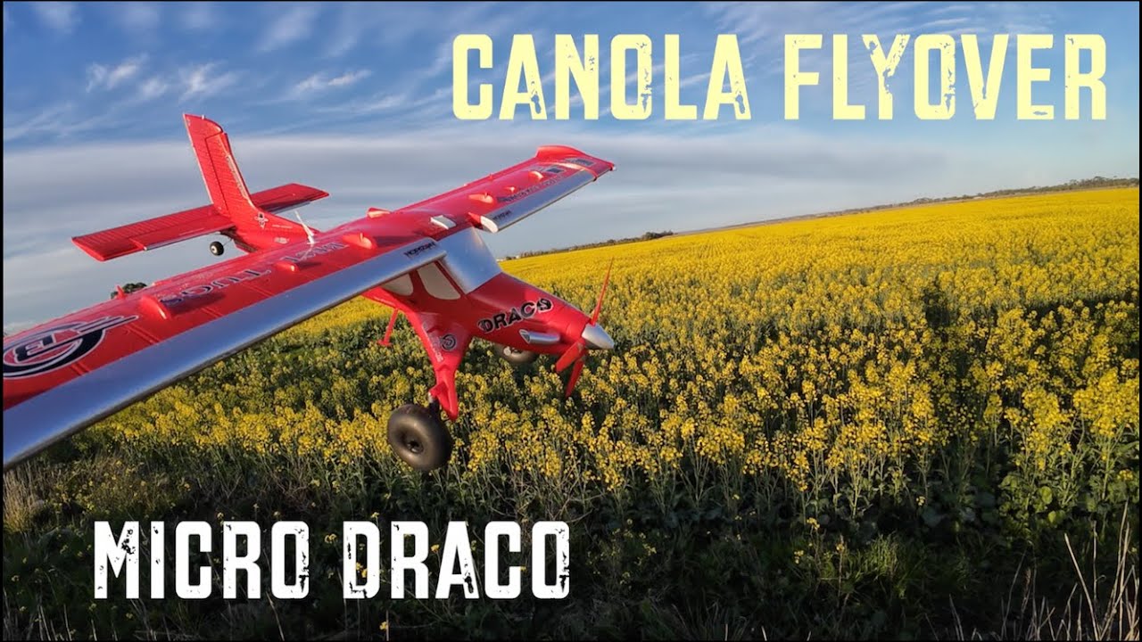 MICRO DRACO - Canola Fields/Spraying? 4 camera angles - YouTube
