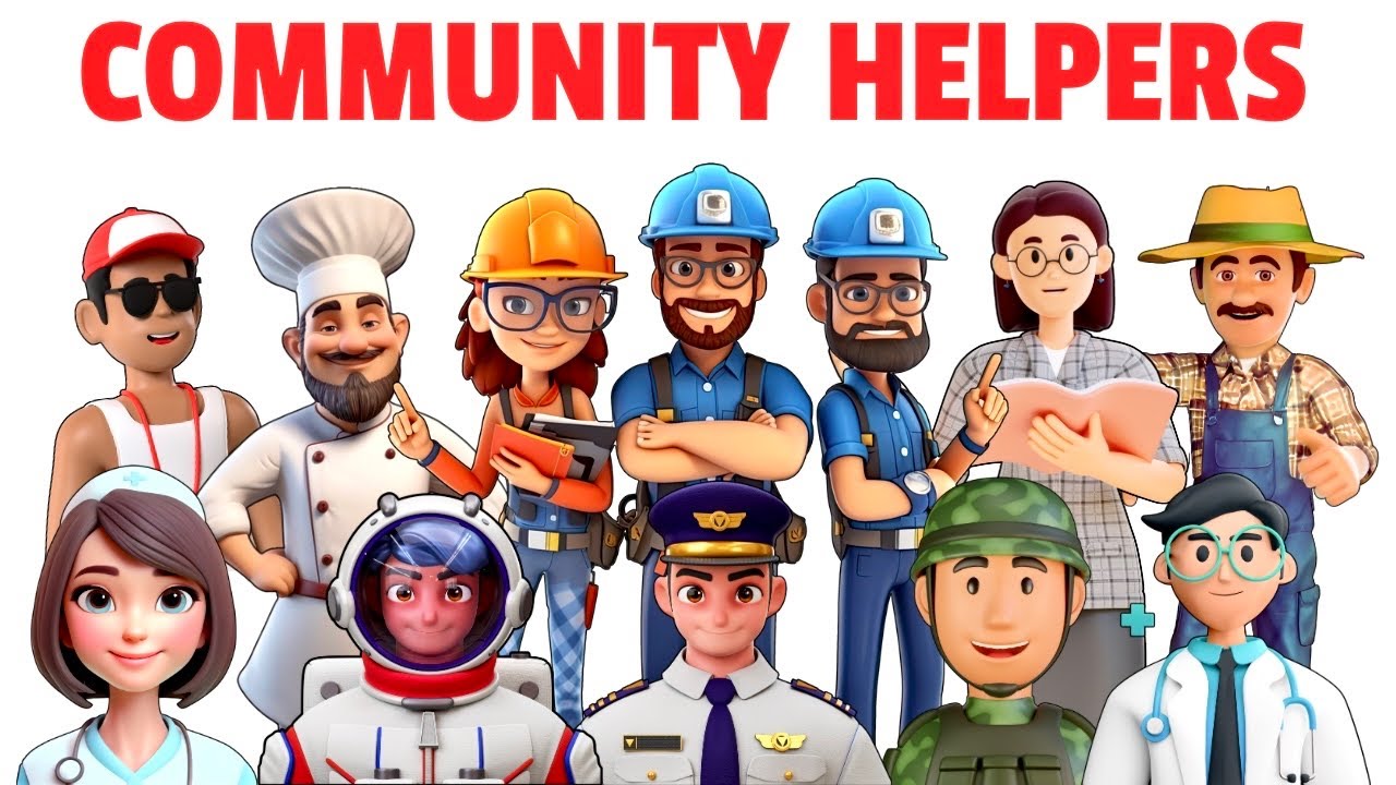Jobs and Occupations for Kids | Community Helpers | Educational Video ...